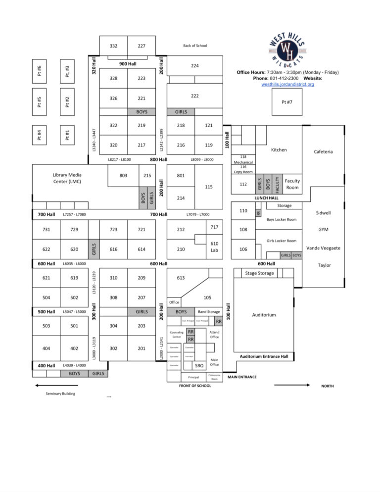 WHMS Map – West Hills Middle