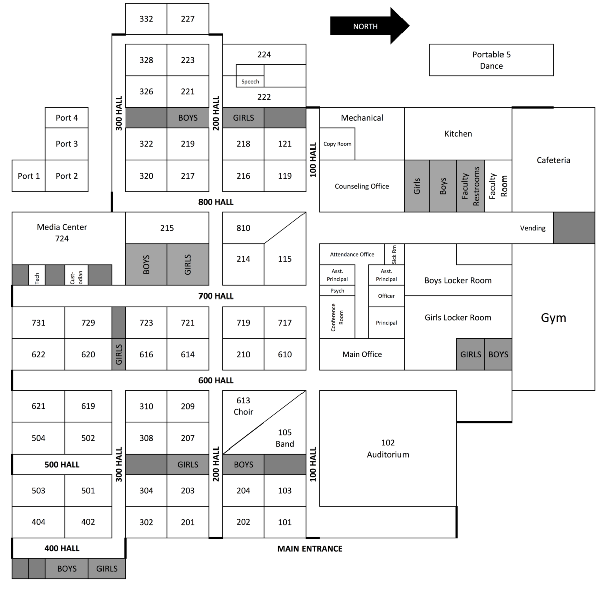 WHMS Map – West Hills Middle