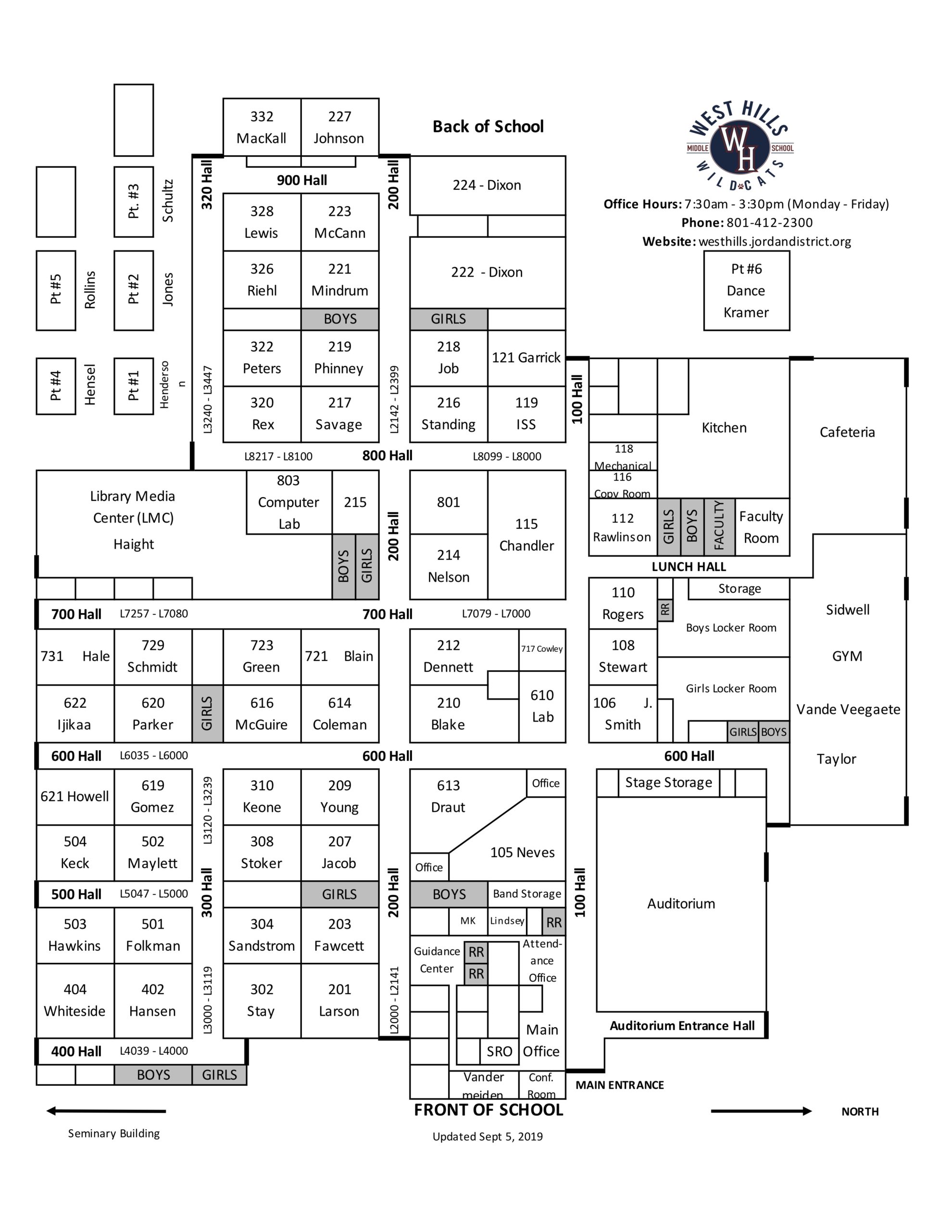 WHMS SCHOOL MAP 2019-20 Sep5 – West Hills Middle